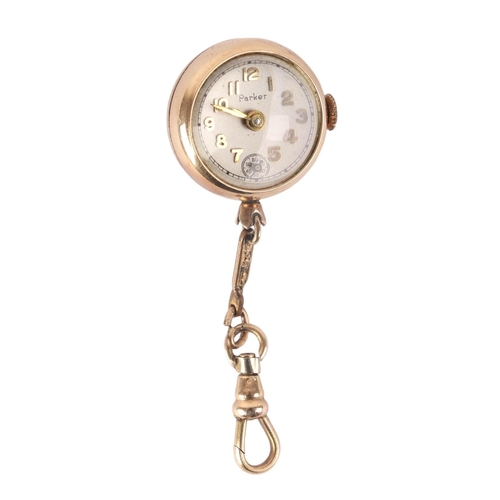 A skeleton Bubble watch by Parker, the dial with Arabic numerals and ...