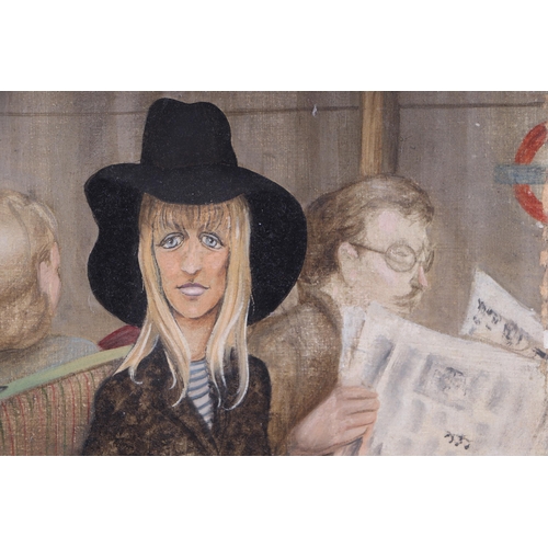 Barba Tate (modern British) - The Girl on the Train - oil on canvas ...