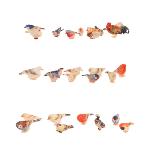 A collection of early 20th century Japanese polychromed carved bone ...