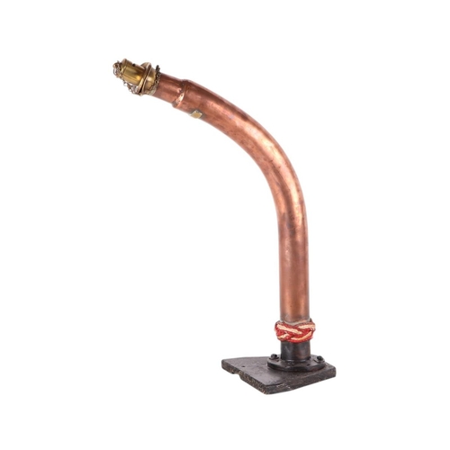 A ship's brass and copper speaking tube, bears brass plaque Compass ...