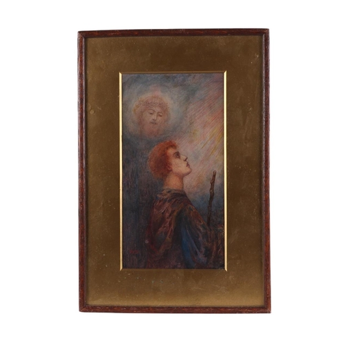 Phoebe R Donaldson - Pilgrim - initialled lower left, watercolour with ...