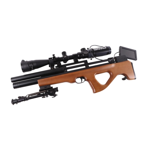 An SMK Artemis Model 50 .22 air rifle with Milbro Clearview 4-16x40 ...