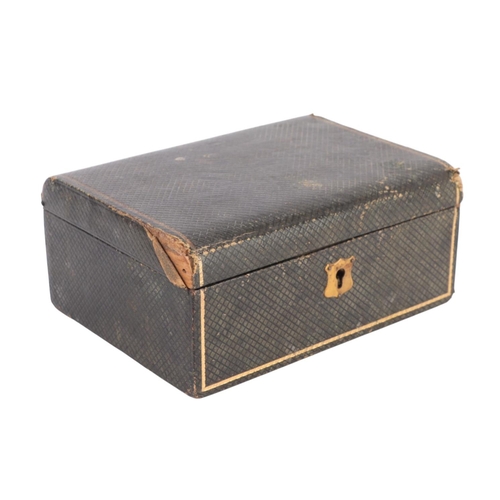 A Victorian jewellery box containing vintage jewellery to include a ...