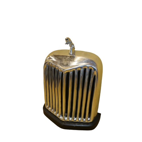 Jaguar Grill Front with Iconic Jaguar On Top - On Plinth