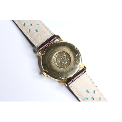 18CT OMEGA DE VILLE AUTOMATIC REFERENCE 165007, circular silver dial ...