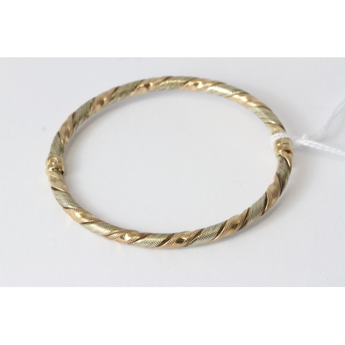 Fine 9ct Gold Italian Twisted Bangle Fully hallmarked for 9ct Gold and ...