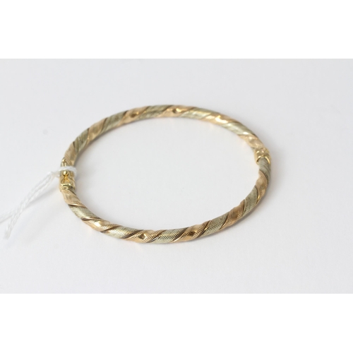 Fine 9ct Gold Italian Twisted Bangle Fully hallmarked for 9ct Gold and ...