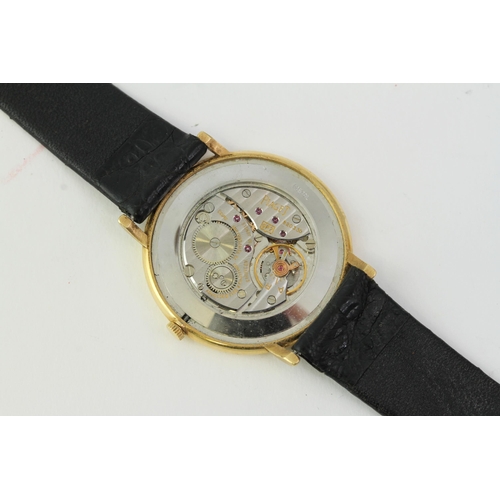 18CT PIAGET DRESS WATCH, white dial with Roman numerals, minute track ...