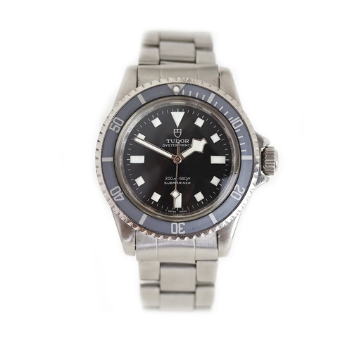 VINTAGE TUDOR SUBMARINER REFERENCE 7016/0 CIRCA 1972, circular black ...