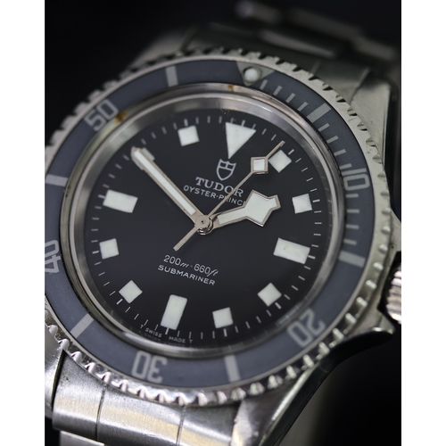VINTAGE TUDOR SUBMARINER REFERENCE 7016/0 CIRCA 1972, circular black ...