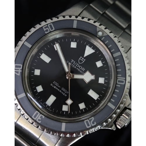 VINTAGE TUDOR SUBMARINER REFERENCE 7016/0 CIRCA 1972, circular black ...