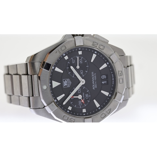 TAG HEUER AQUARACER 300M REFERENCE WAY111Z, black dial, two sub dials ...