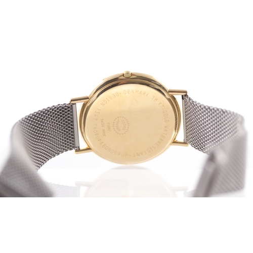 Georg Jensen A Thorup & Bonderup 18ct yellow gold Quartz with Box Brand ...