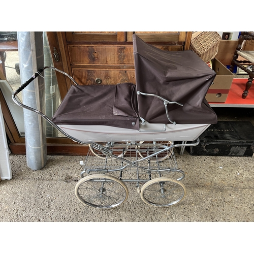 vintage silver cross pram