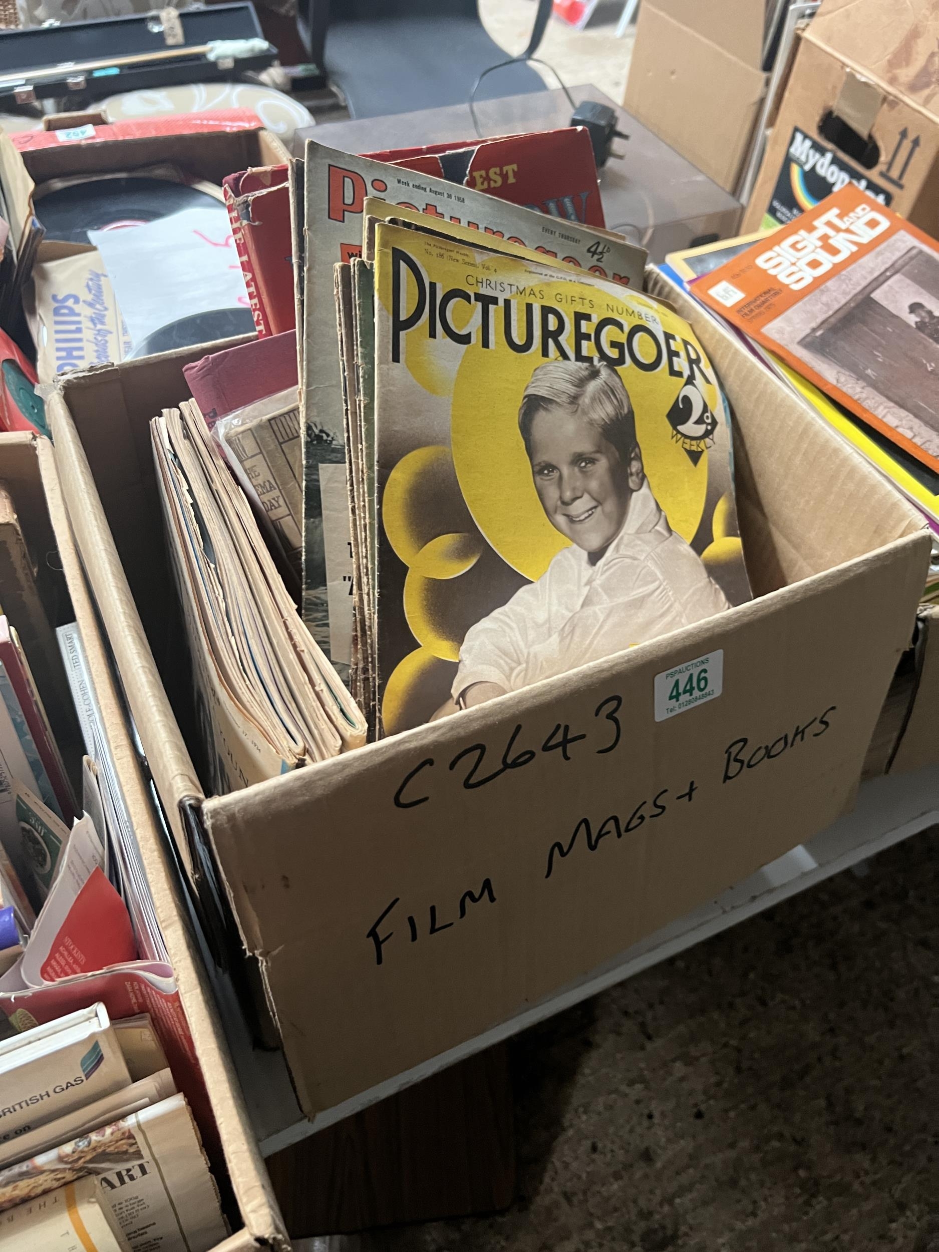 box vintage film magazines & books