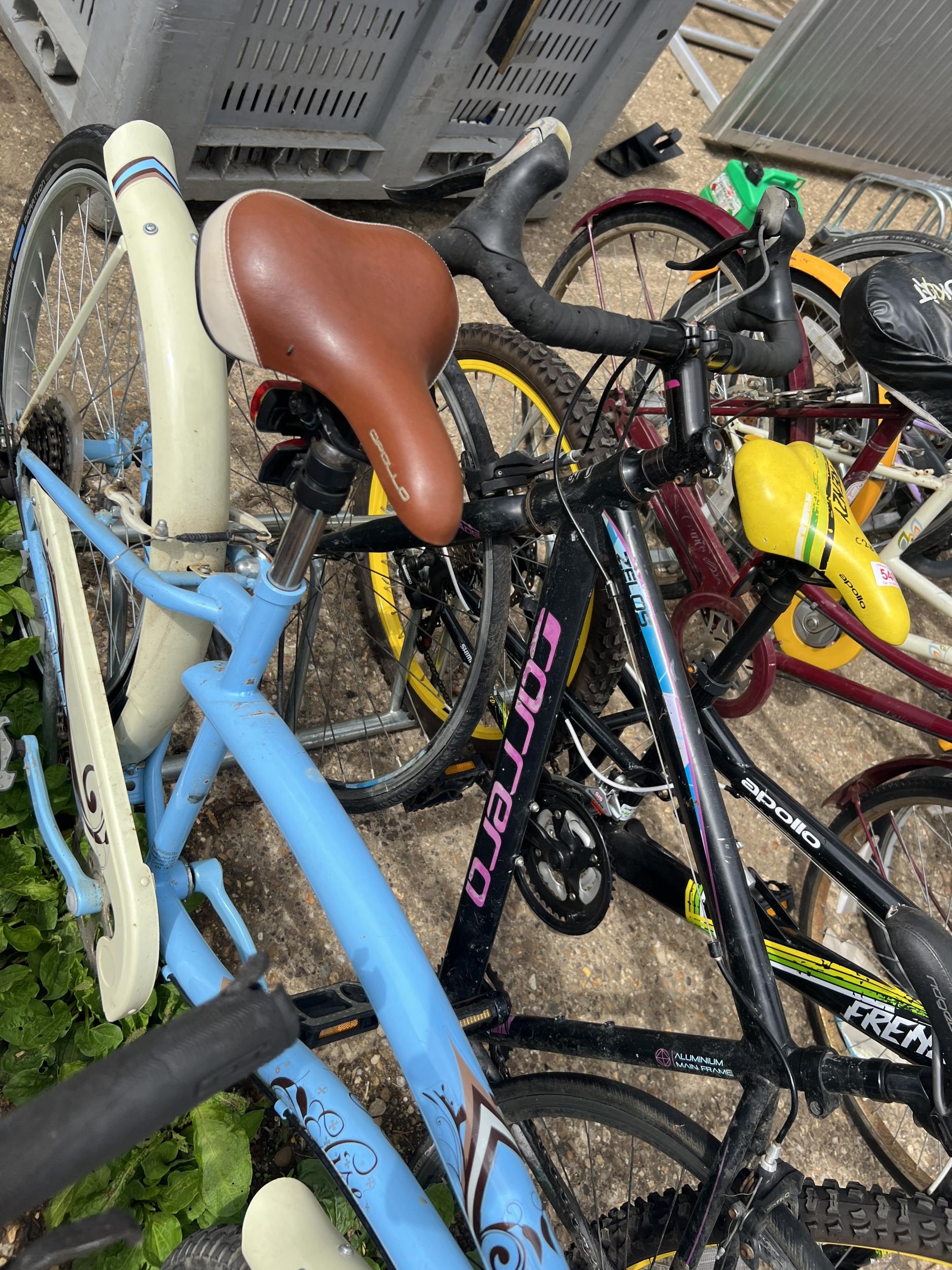 Carrera racing bike , a/f buckled wheels