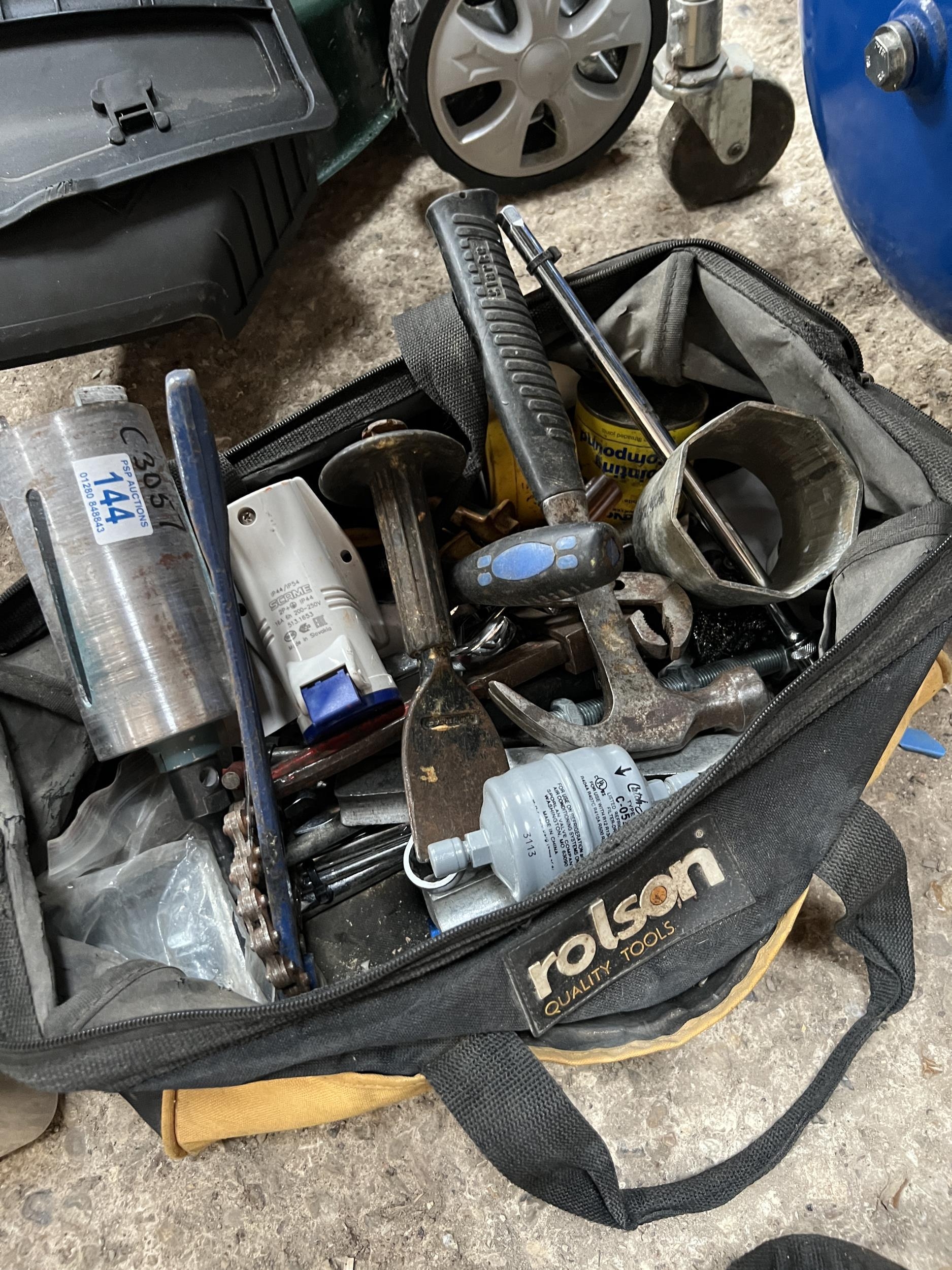 ROLSON TOOL BAG AND CONTENTS