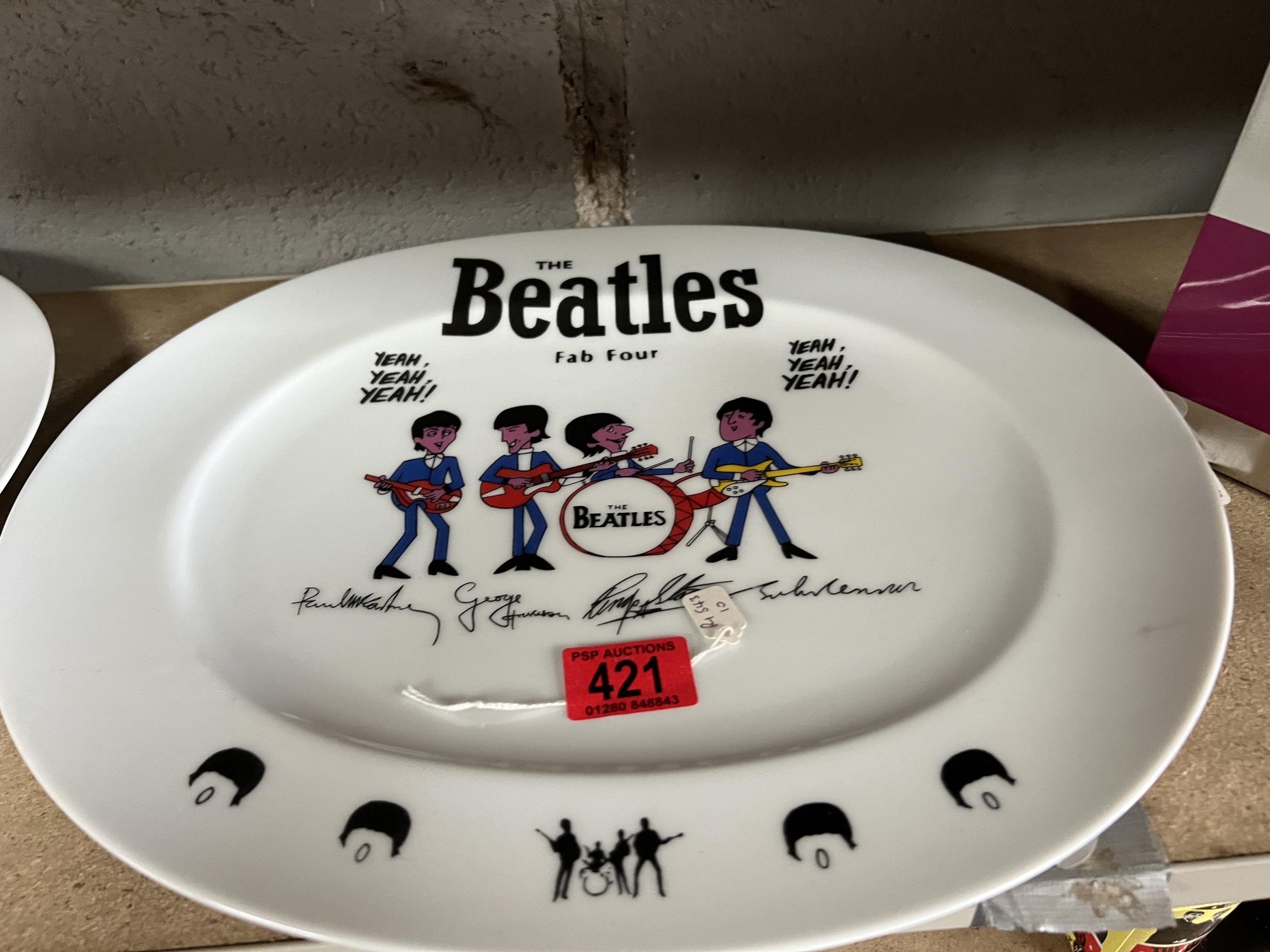 large oval Beatles plate no 55€
