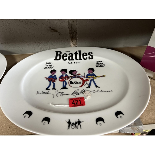 large oval Beatles plate no 55€