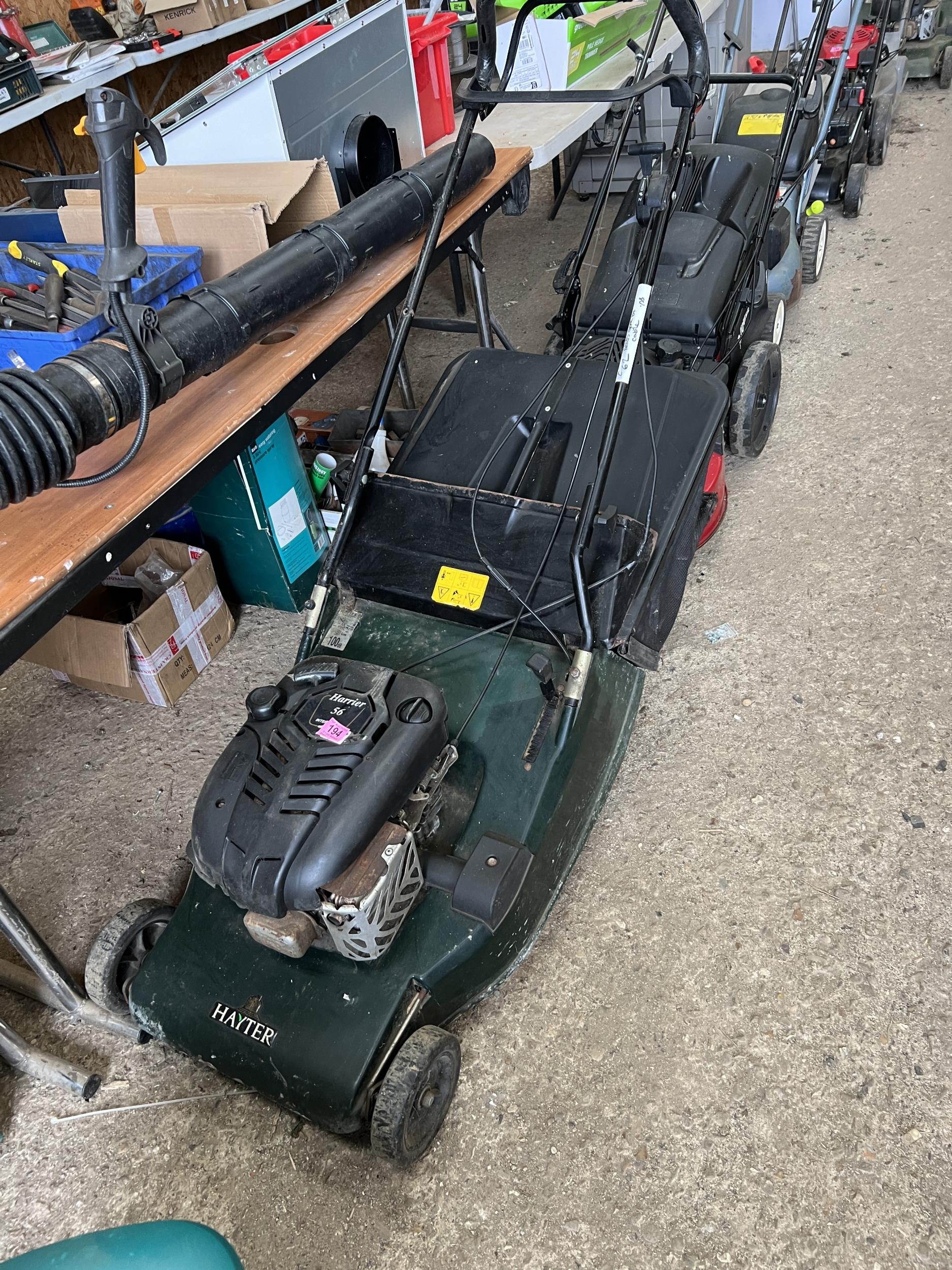 Hayter harrier 56 mower , needs new gear box cable