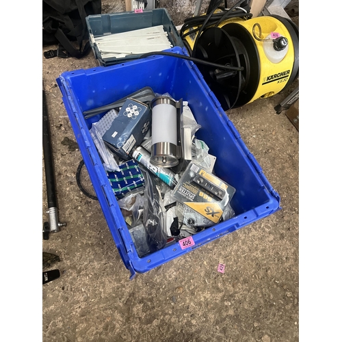 crate mixed electrical installation parts