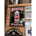 vintage style enamel sign h376 BRASO