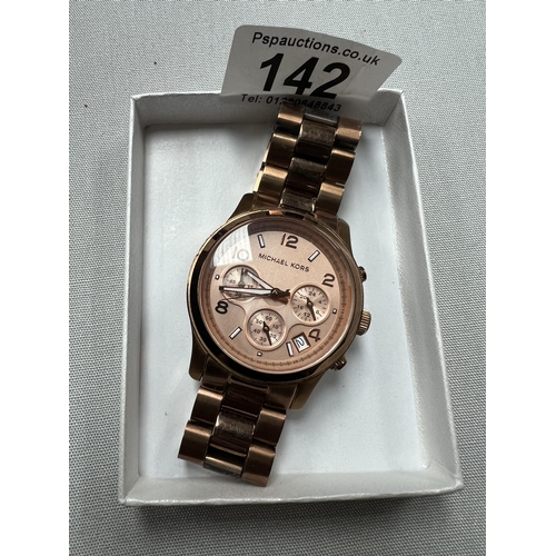 Rose coloured MICHEAL KORS wrist watch