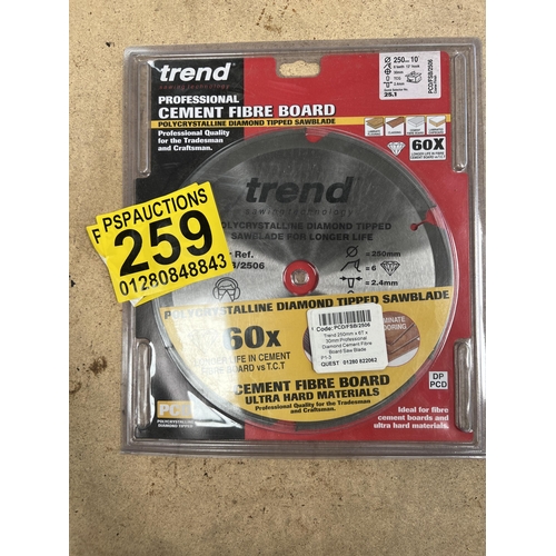New TREND saw blade 250mm