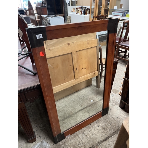 wood frame mirror