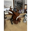 H172 large heavy metal deer head