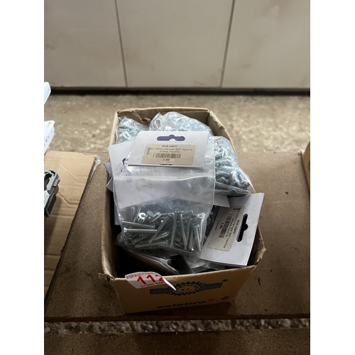 box of screws in bags large amount