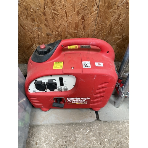 clarke inverter generator