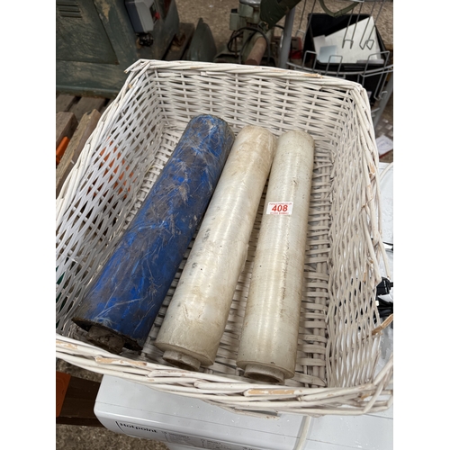 X 3 rolls polythene wrap