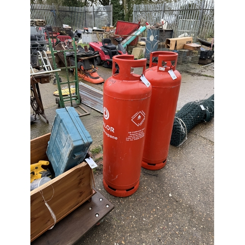 large gas bottle full