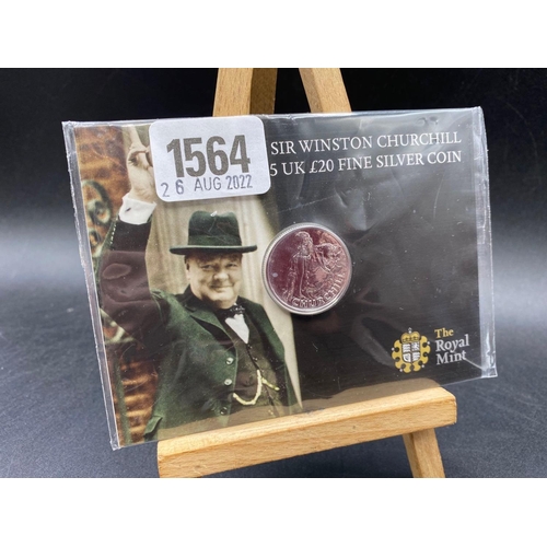 Royal Mint 2015 Sir Winston Churchill £20 fine silver coin