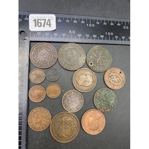 1699 foreign copper coin and others