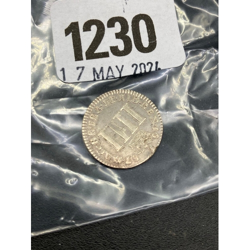 James II four pence Maundy 1687 good grade 7 over 6