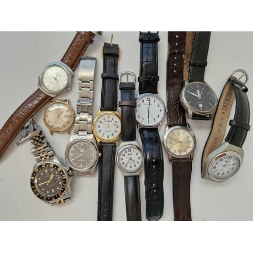 Ten assorted gents wrist watches