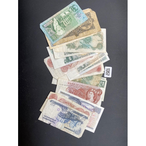 Collection of English and Scottish notes 32 face value