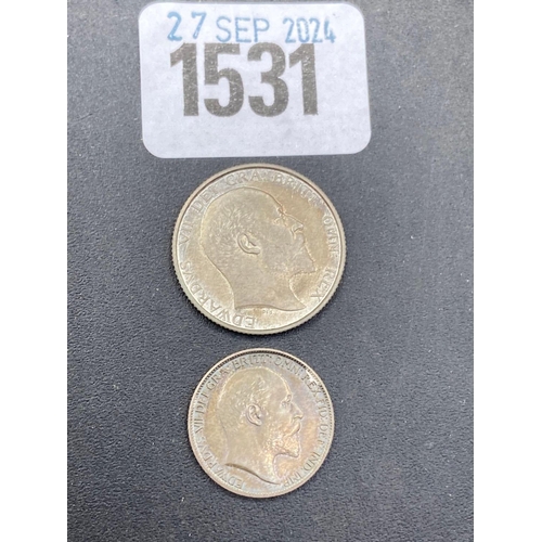 Matt proof shilling & six pence 1902