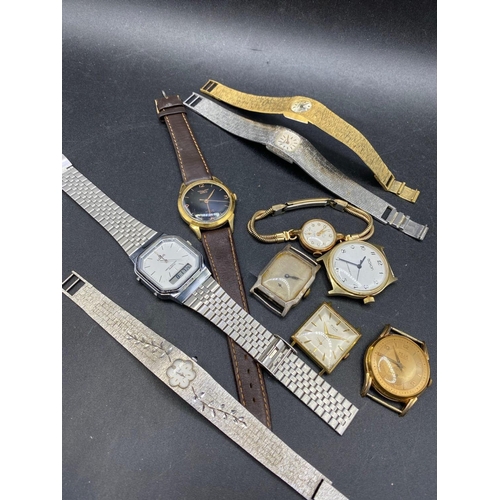 Ten assorted wrist watches