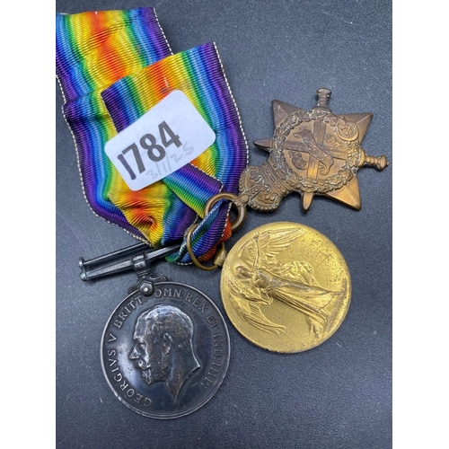 A trio of 3 WWI medals to Pte E Simmons (No.7783) of 2/WR ID E + PAX ...