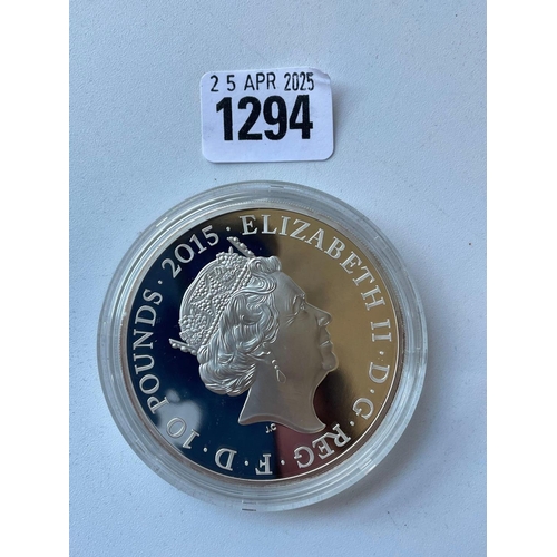 Royal Mint 2015 UK 5oz silver proof coin - 100 Anniversary of WWI ...