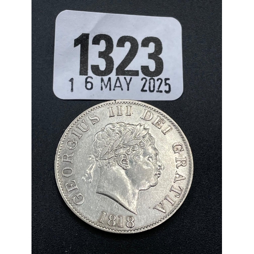 George III 1818 half crown Unc