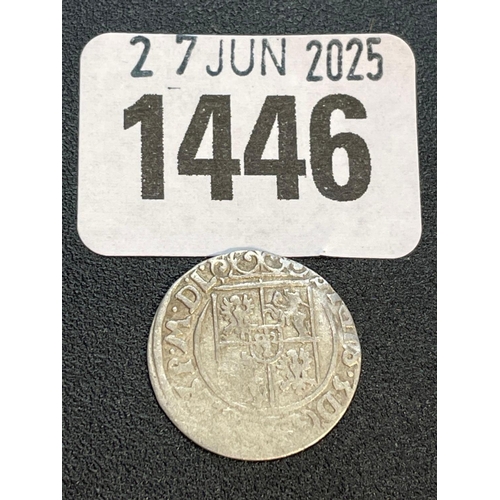 Silver hammered coin
