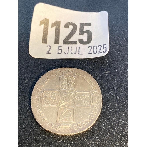 A 1757 Shilling uncirculated