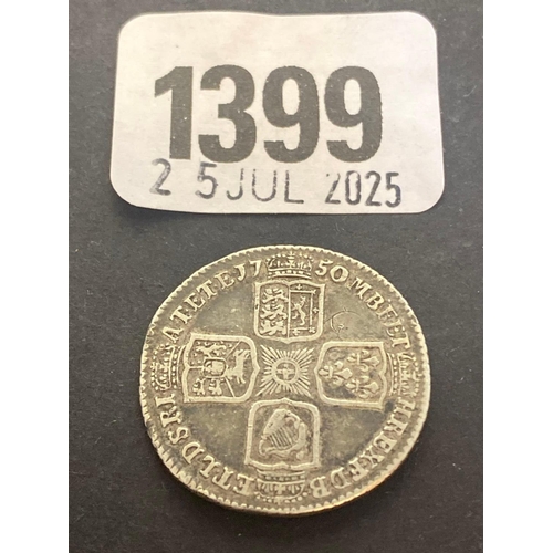 Shilling 1750, rare