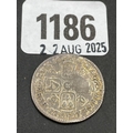 Silver Charles II shilling 1663