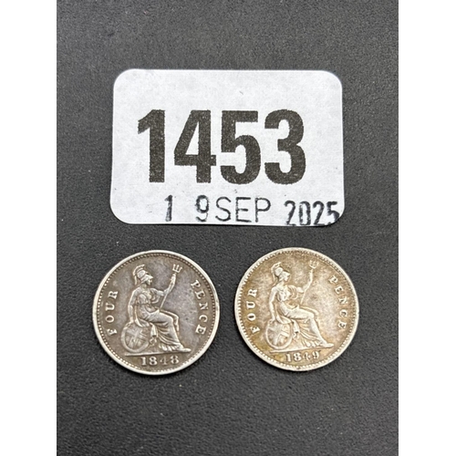 Two Victorian Groats 1848 & 1849