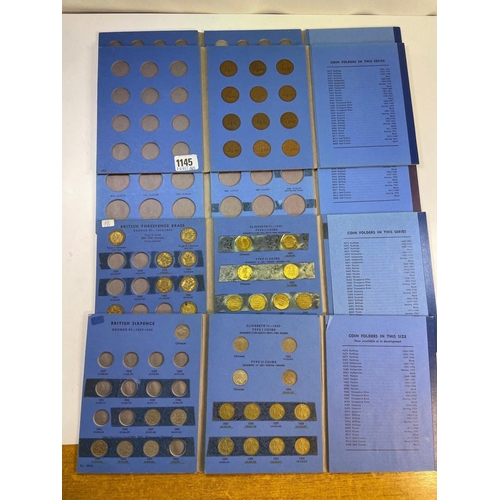 Whitman folders with some coins